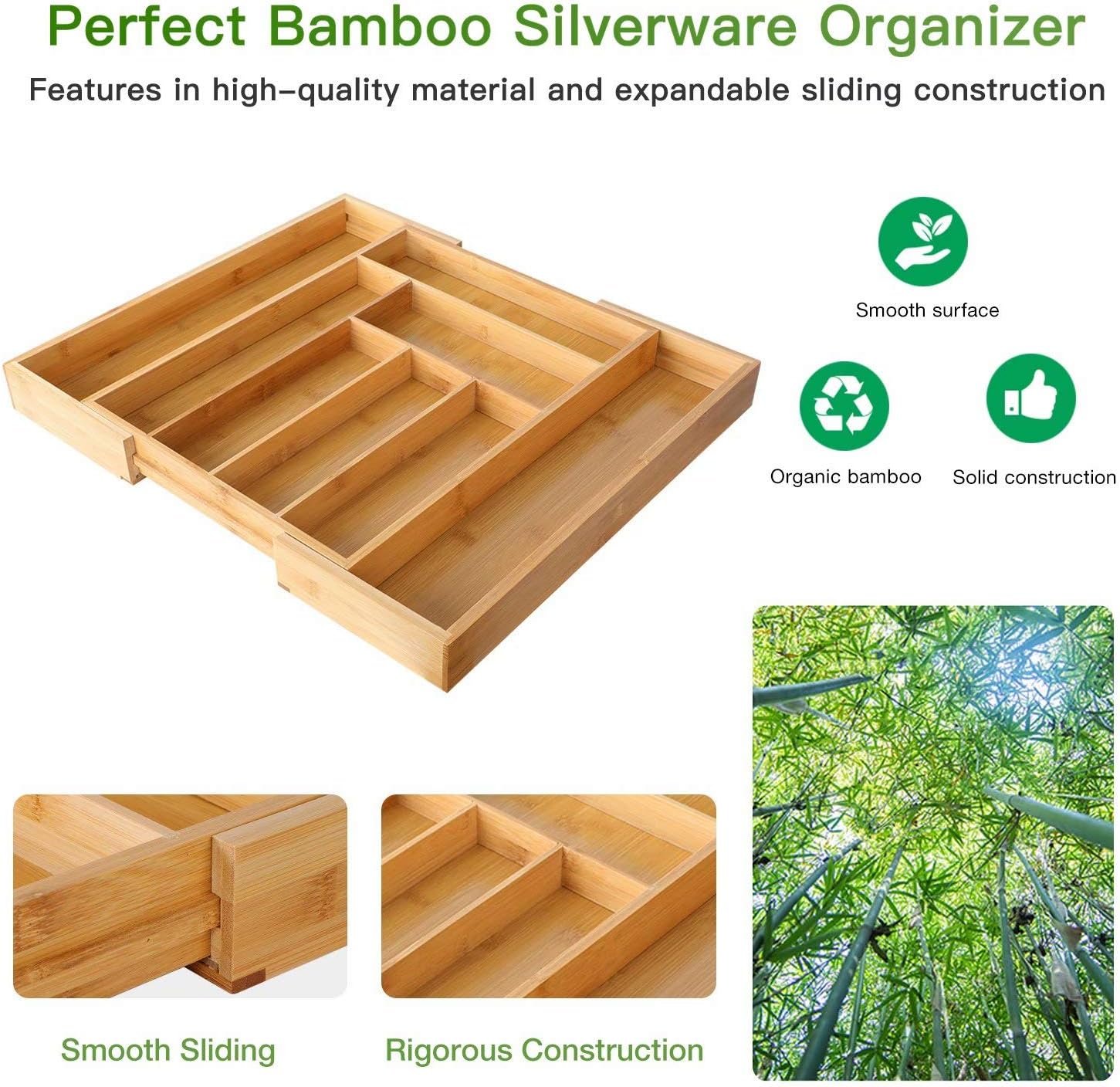 Bamboo Expandable Drawer Organizer: The Ultimate Solution for Tidy and ...